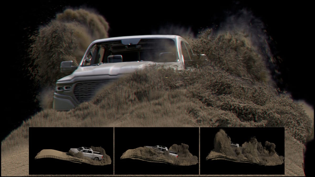 Cinematic Sand & Dust Simulations using Houdini